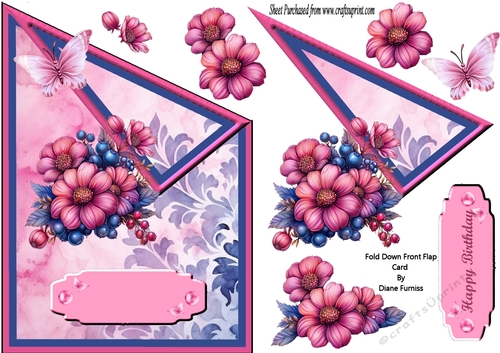 Fold Down Front Flap Card (1) - CUP1306149_174 | Craftsuprint