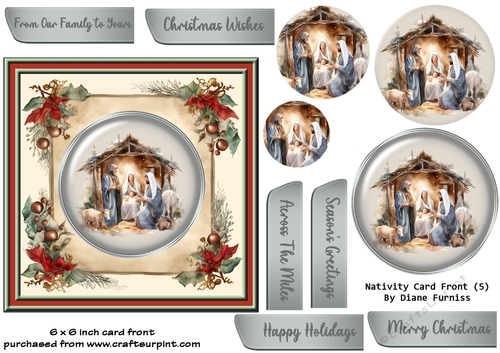 Nativity Card Front (5) - CUP1313882_174 | Craftsuprint