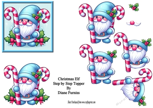 Christmas Elf Topper - CUP1344428_174 | Craftsuprint