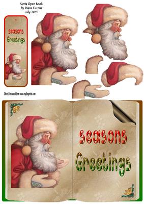 Santa Open Book - CUP234078_174 | Craftsuprint