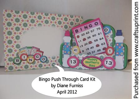 Bingo Push Through Card Kit - CUP313881_174 | Craftsuprint