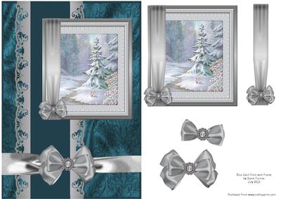 Blue Card Front with Frame - CUP344159_174 | Craftsuprint