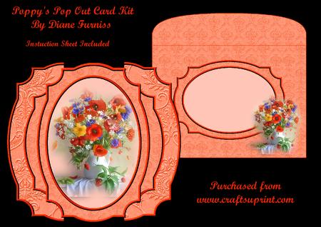 Poppy's Pop Out Card Kit - CUP512300_174 | Craftsuprint