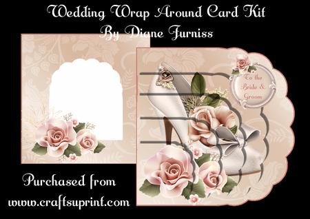Wedding Wrap Around Card Kit - CUP620078_174 | Craftsuprint