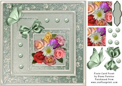 Posie Card Front - CUP631438_174 | Craftsuprint