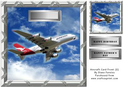 Aircraft Card Front (2) - CUP674723_174 | Craftsuprint