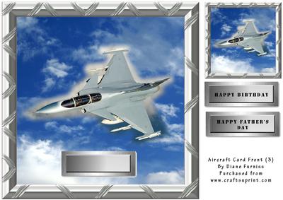 Aircraft Card Front (3) - CUP674724_174 | Craftsuprint
