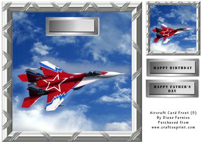 Aircraft Card Front (5) - CUP674726_174 | Craftsuprint