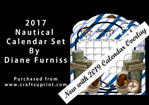2017 Nautical Calendar Set Kit - CUP714233_174 | Craftsuprint