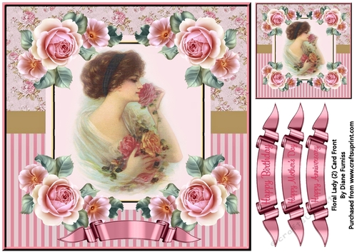 Floral Lady (2) - CUP739067_174 | Craftsuprint