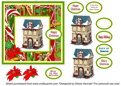 Candy Canes Police Station - CUP149030_874 | Craftsuprint