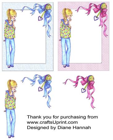 Baby Frames Pink and Blue - CUP320317_874 | Craftsuprint