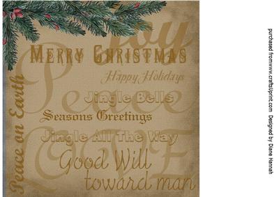 Vintage Scenic Christmas Paper 2 - CUP357737_874 | Craftsuprint