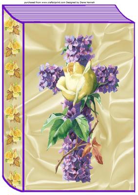 Flower Cross with Yellow Rose Book A4 - CUP400120_874 | Craftsuprint