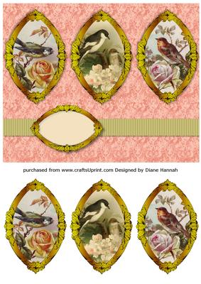 Birds Triptych - CUP446301_874 | Craftsuprint