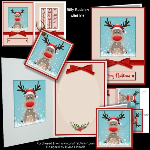 Silly Rudolph Mini Kit - CUP813893_874 | Craftsuprint