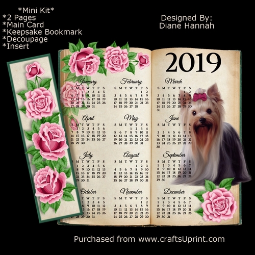 My Favorite Friends Calendar Kit Yorkie - CUP919358_874 | Craftsuprint