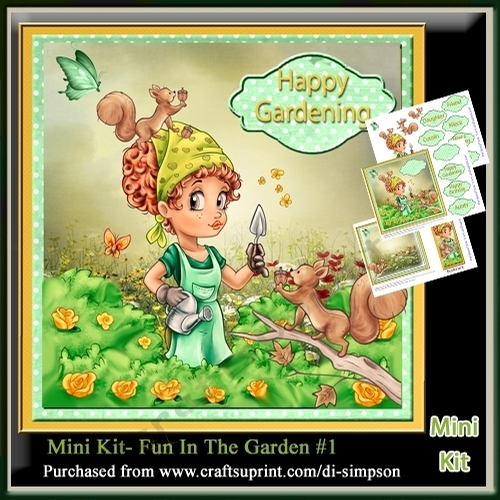 Mini Kit - Fun In the Garden #1 - CUP1050475_986 | Craftsuprint