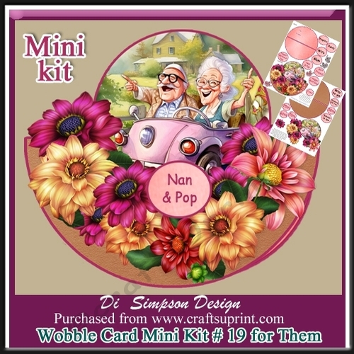 Wobble Card Mini Kit # 19 - For Them - CUP1244998_986 | Craftsuprint