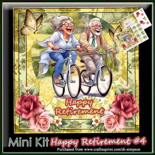 Mini Kit- Happy Retirement #4 - CUP1294498_986 | Craftsuprint