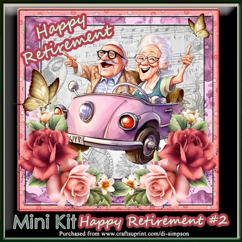 Mini Kit- Happy Retirement #2 - CUP1294548_986 | Craftsuprint