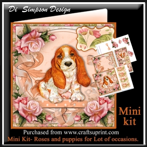 Mini Kit - Roses and Puppy for lots of occasions #1 - CUP1297705_986 ...
