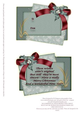 Beautiful 'merry Christmas 'insert - CUP373282_986 | Craftsuprint