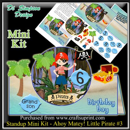 Standup Mini Kit - Ahoy Matey! Little Pirate #3 - CUP618234_986 ...