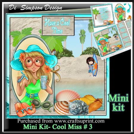 Mini Kit- Miss Cool #3 - CUP621268_986 | Craftsuprint