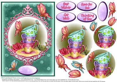 Time for Tea #2- for Lots of Occasions - CUP637668_986 | Craftsuprint