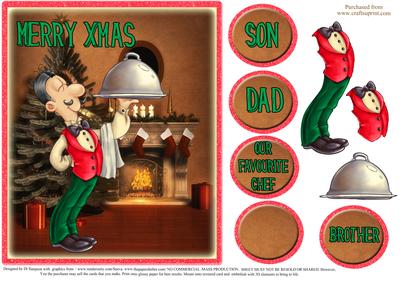 Merry Xmas - Favourite Chef #3 or Other - CUP643013_986 | Craftsuprint