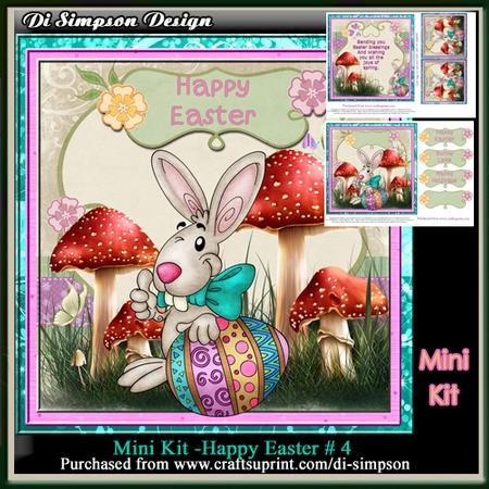 Mini Kit -happy Easter # 4 - CUP664899_986 | Craftsuprint