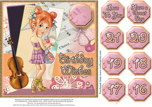 Beautiful topper for Sweet Springtime Girl #2 - CUP717799_986 ...