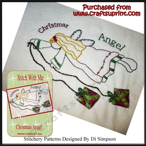Stitchery or Needlework Pattern -Christmas Angel - CUP730895_986 | Craftsuprint