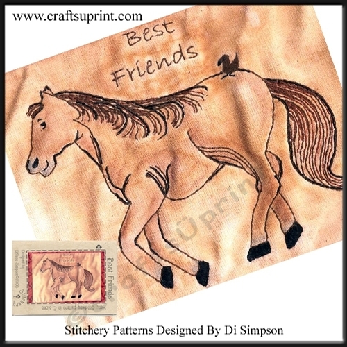 Stitchery or Needlework Pattern -Best Friends - CUP778151_986 ...