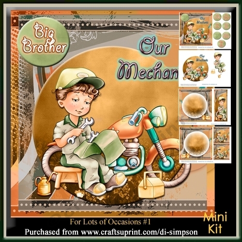 Mini Kit- Our Mechanic- for lots of occasions. - CUP787358_986 ...