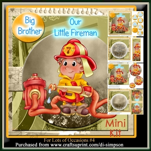 Mini Kit- Little Fireman- for lots of occasions. - CUP797900_986 ...