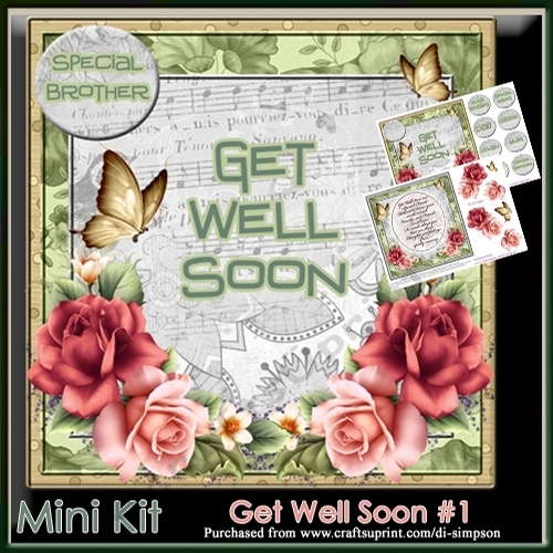 Mini Kit- Get Well Soon #1 - CUP815752_986 | Craftsuprint