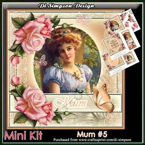 Mini Kit- Mum #5 - CUP863921_986 | Craftsuprint
