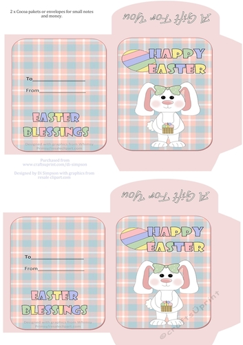 Easter Envelopes x2 - CUP944641_986 | Craftsuprint