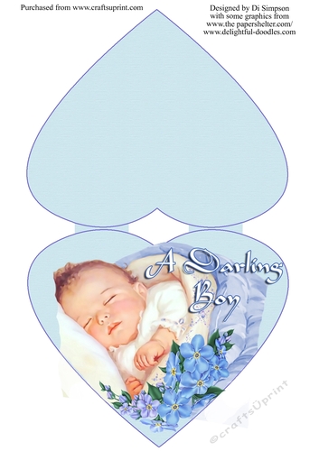 Gorgeous New Baby Design - A Boy #6 - CUP965386_986 | Craftsuprint
