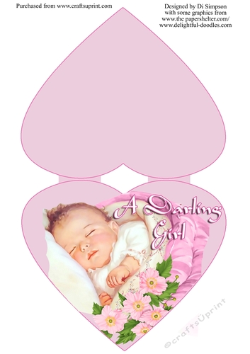 Gorgeous New Baby Design - A Girl #7 - CUP965389_986 | Craftsuprint