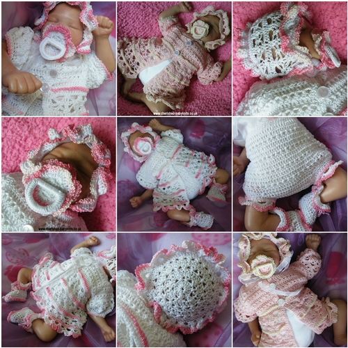 Aayliyah Preemie Crochet Matinee Set - CUP543912_1859 | Craftsuprint