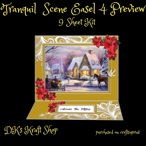 Tranquil Winter Scene Easel 4 - CUP1006180_2248 | Craftsuprint