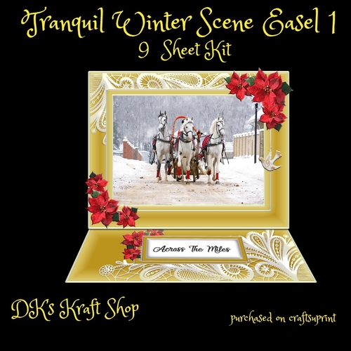Tranquil Winter Scene Easel 1-series 2 - CUP1007192_2248 | Craftsuprint