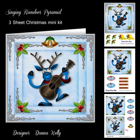 Singing Reindeer 8x8 Mini Kit - CUP627579_2248 | Craftsuprint