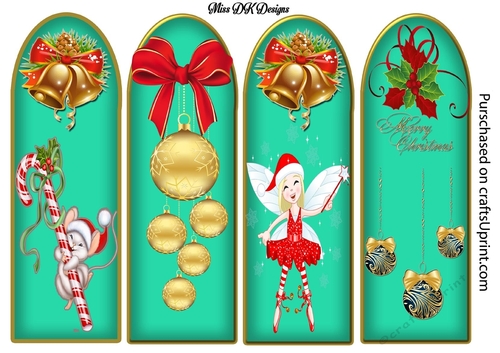 Cute Christmas Bookmarks - CUP749779_2248 | Craftsuprint