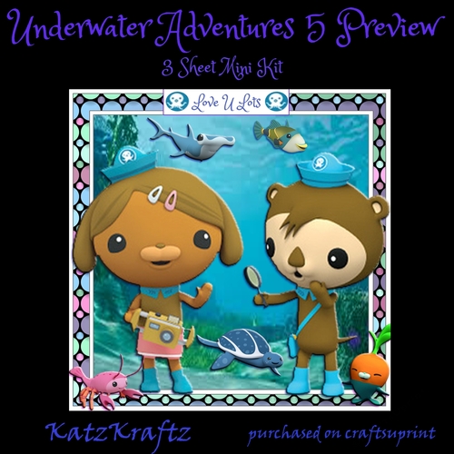 UnderWater Adventures 5 Mini Kit - CUP791215_2248 | Craftsuprint