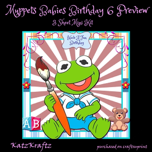 Muppets Babies Birthday 6 Mini Kit - CUP799226_2248 | Craftsuprint