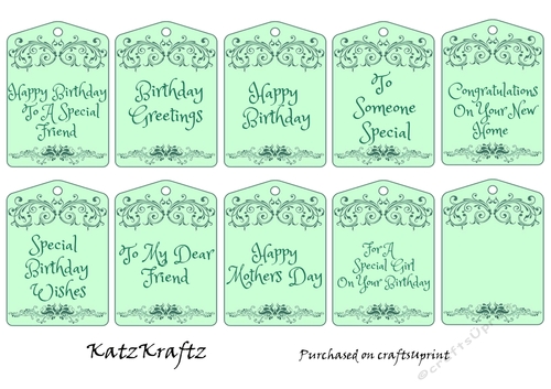 Vintage Multi Use Tags 6 - CUP805204_2248 | Craftsuprint